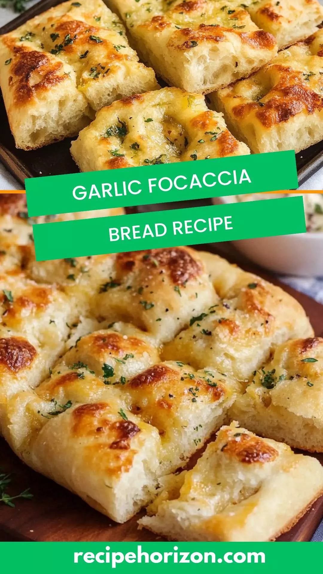 Garlic Focaccia Bread Recipe – Recipe Horizon