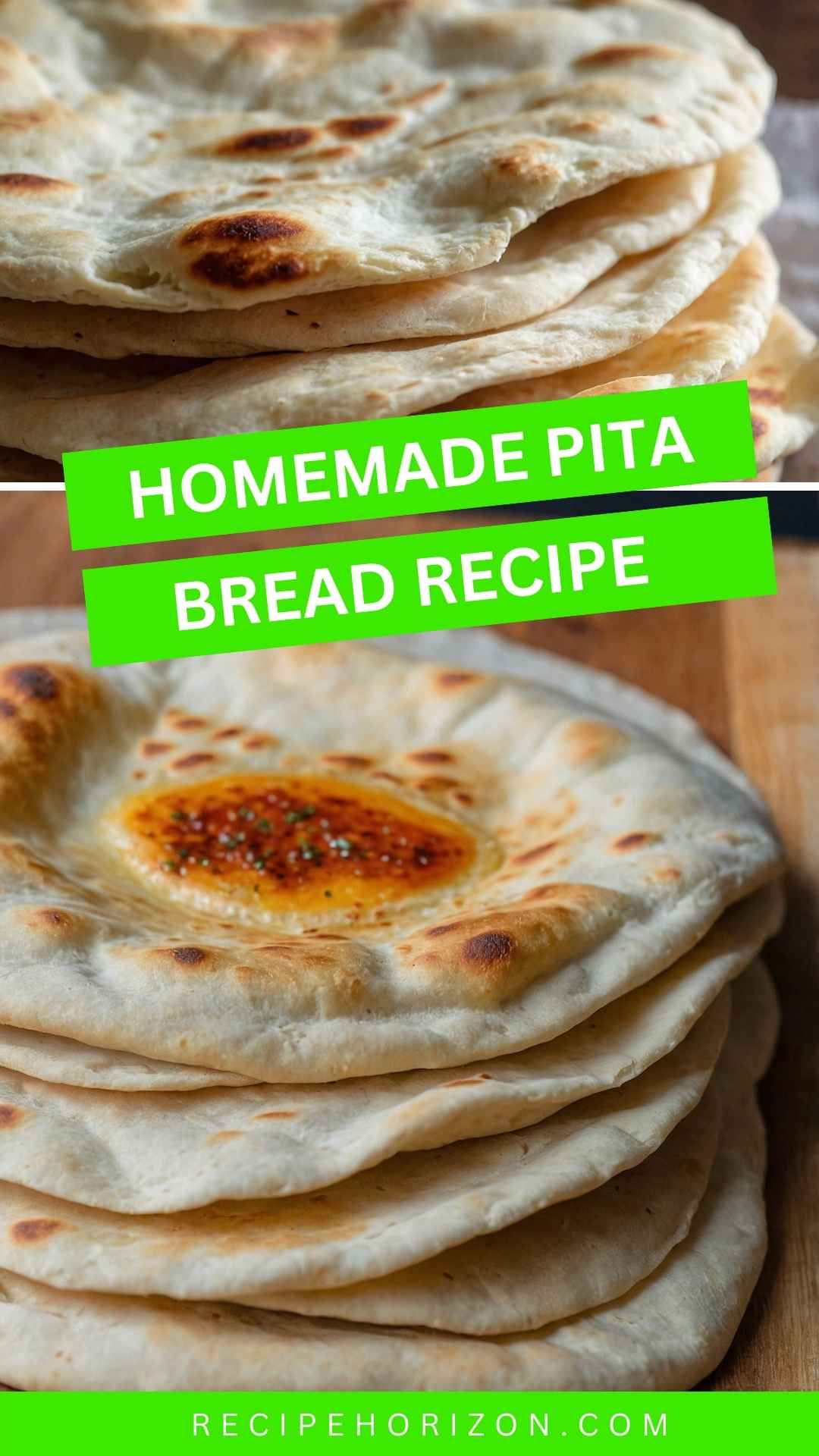 Homemade Pita Bread Recipe - Recipe Horizon